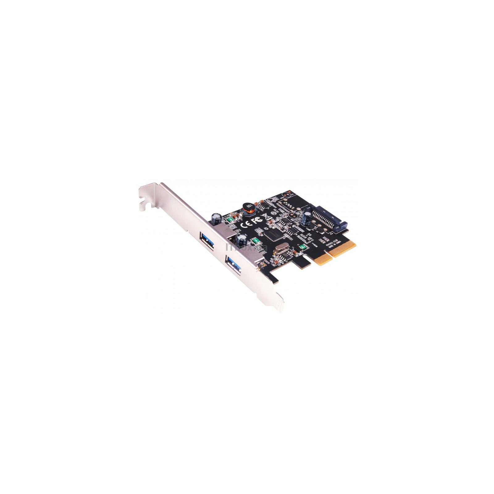 Контролер ST-Lab USB 3.1 Gen2 2x Type-A (up to 10 Gbit), PCI-E Gen-III ...