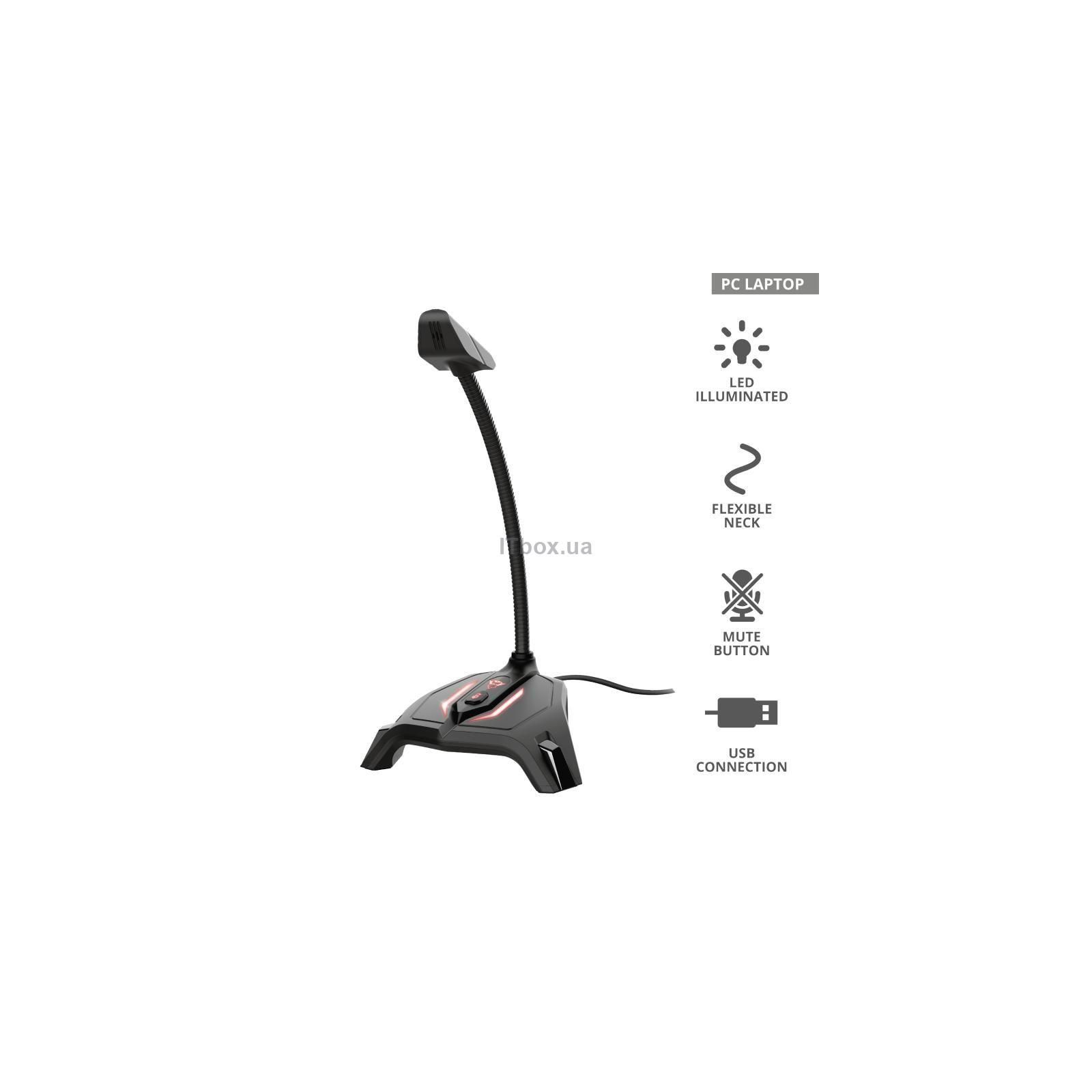 Мікрофон Trust GXT 215 Zabi LED-Illuminated USB Gaming Black 23800 ...
