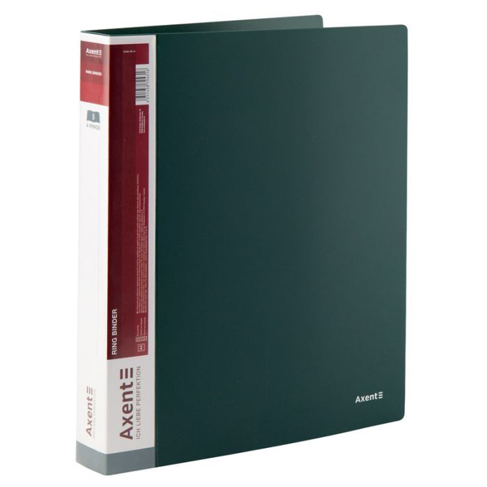 Папка на кільцях Axent А4 с 4-мя кольцами 700 мкм 35 мм Зеленая 1208-05-A - купити в Києві ...